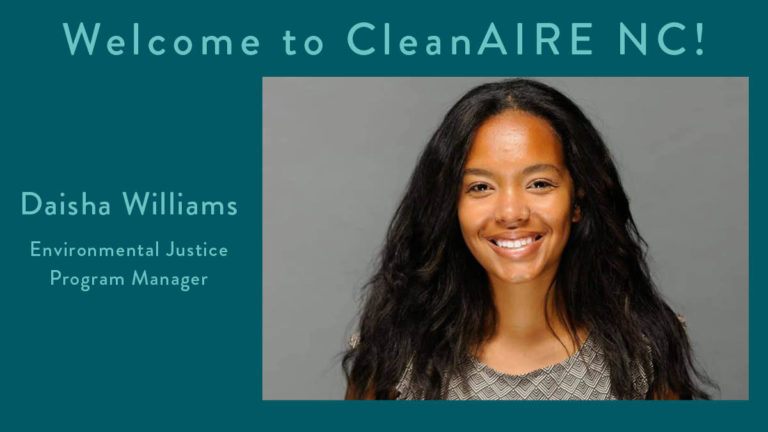 CleanAIRE NC Welcomes Daisha Williams to the Team - CleanAIRE NC