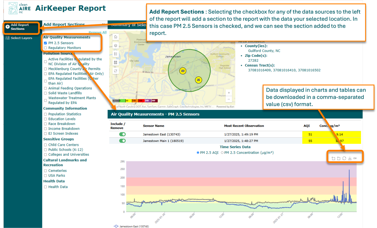 Location Report - CleanAIRE NC